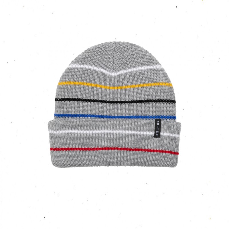 Autumn Multi Stripe Beanie - Ri fun